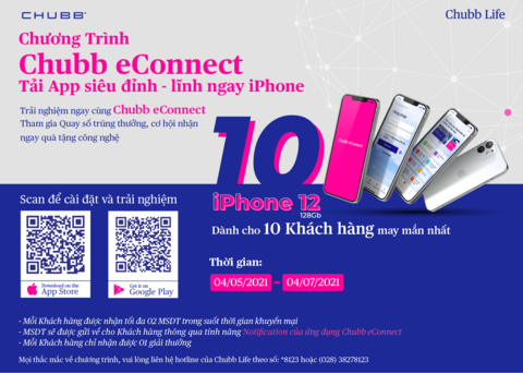 Chubb Life triển khai chương trình “Chubb eConnect – Tải app siêu đỉnh ...